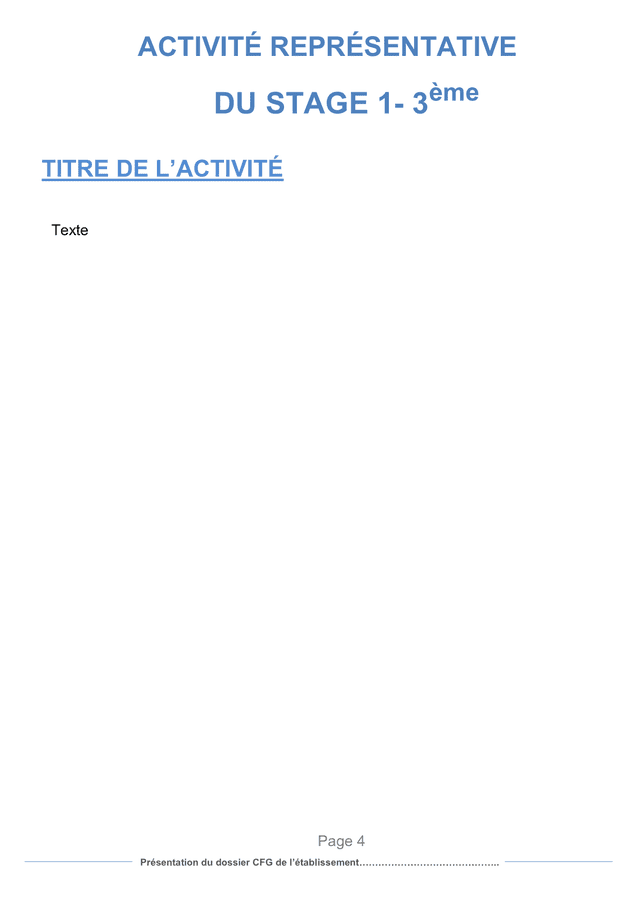 Modelé de dossier de CFG - DOC, PDF - page 6 sur 12 Modelé de dossier de CFG - DOC, PDF - page 6 sur 12