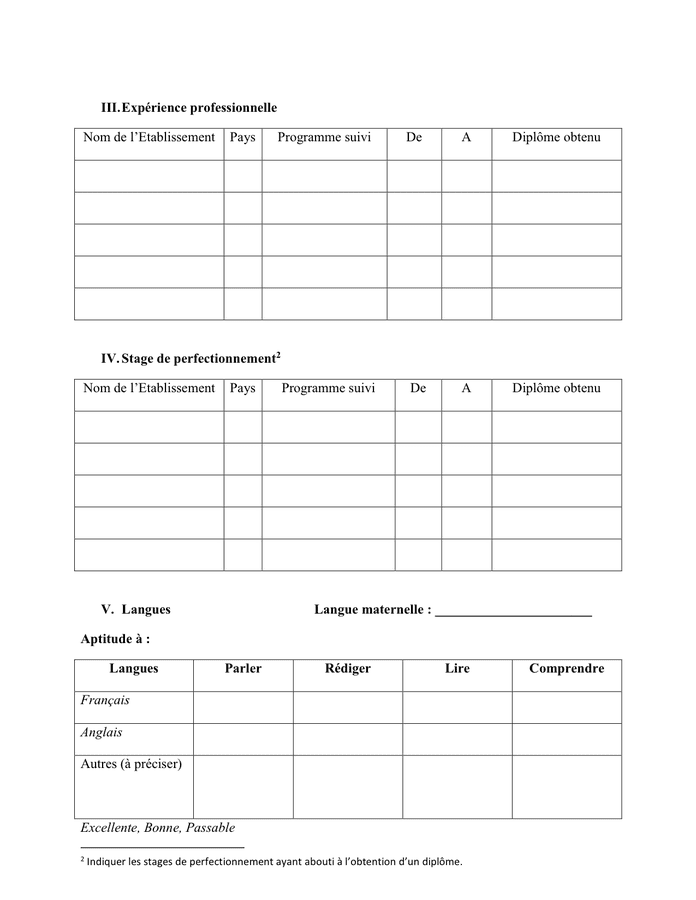 Formulaire de demande d’admission - DOC, PDF - page 2 sur 3 Formulaire de demande d’admission - DOC, PDF - page 2 sur 3