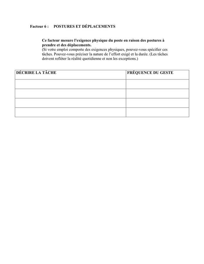 Questionnaire d’analyse d’emploi (Canada) - DOC, PDF - page 4 sur 10 Questionnaire d’analyse d’emploi (Canada) - DOC, PDF - page 4 sur 10