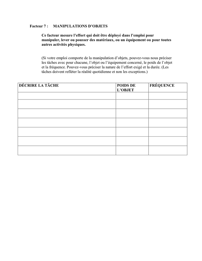 Questionnaire d’analyse d’emploi (Canada) - DOC, PDF - page 5 sur 10 Questionnaire d’analyse d’emploi (Canada) - DOC, PDF - page 5 sur 10