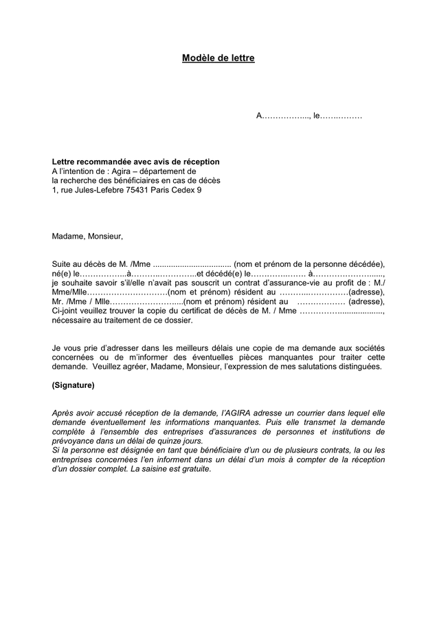 Modele de courrier - téléchargement gratuit documents PDF, Word et Excel