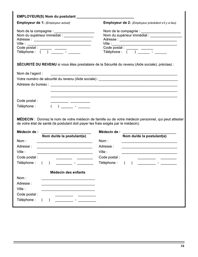 Formulaire d'offre de service (Canada) - DOC, PDF - page 16 sur 37