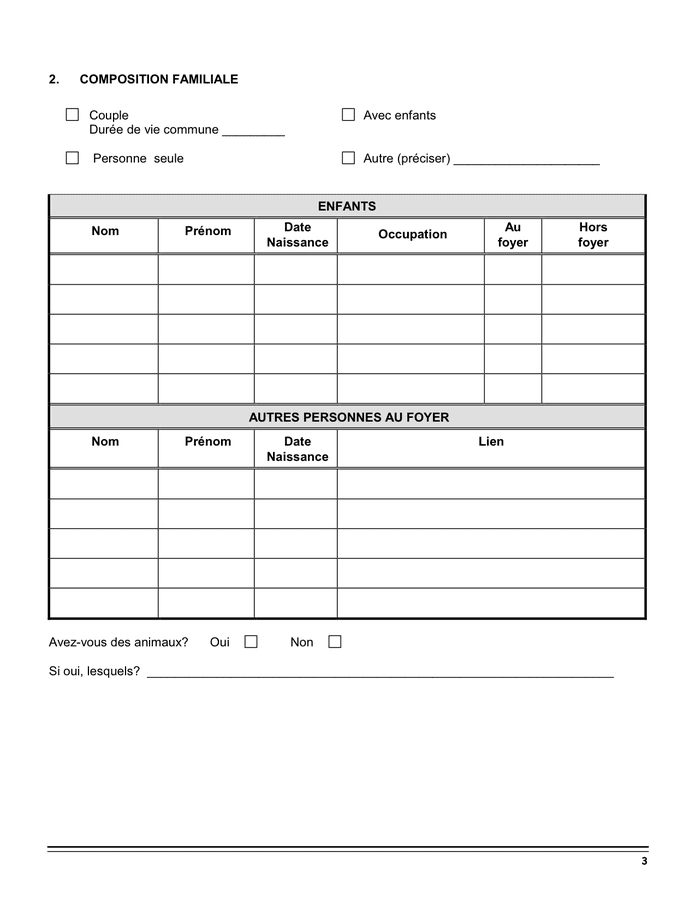 Formulaire d'offre de service (Canada) - DOC, PDF - page 3 sur 37