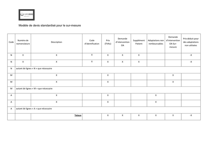 Modèle de devis - téléchargement gratuit documents PDF, Word et Excel