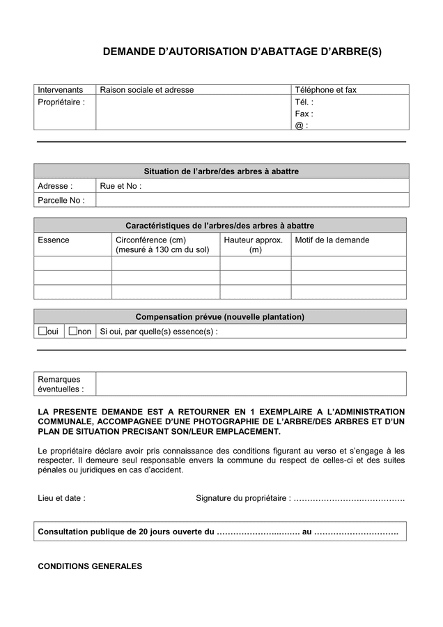Modelé de demande d'autorisation - téléchargement gratuit documents PDF, Word et Excel