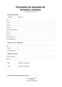Formulaire de demande de formation continue - DOC, PDF - page 1 sur 1