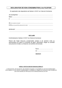 Modèle de déclaration - téléchargement gratuit documents PDF, Word et Excel
