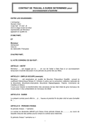 Modelé de contrat CDD - téléchargement gratuit documents PDF, Word et Excel