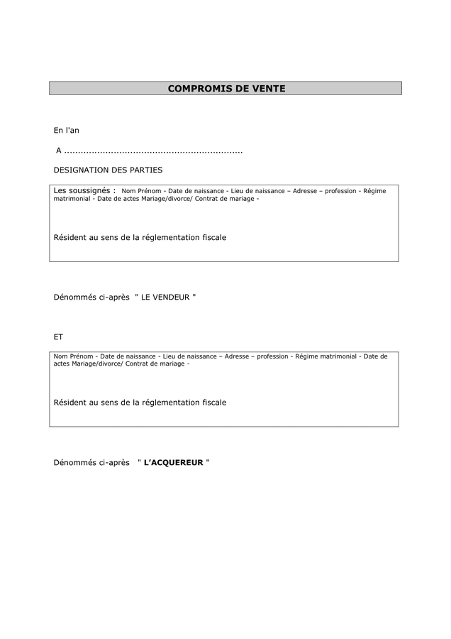 Certificat de vente - téléchargement gratuit documents PDF, Word et Excel
