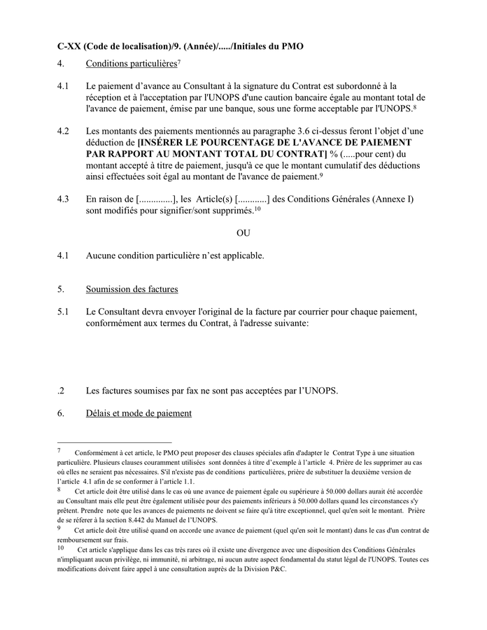 Modelé de contrat type de prestations de services - DOC, PDF - page 6 ...