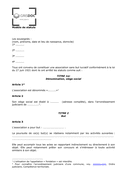 Modèle de statuts - téléchargement gratuit documents PDF, Word et Excel