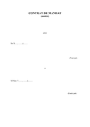 Modelé de contrat de mandat - téléchargement gratuit documents PDF ...