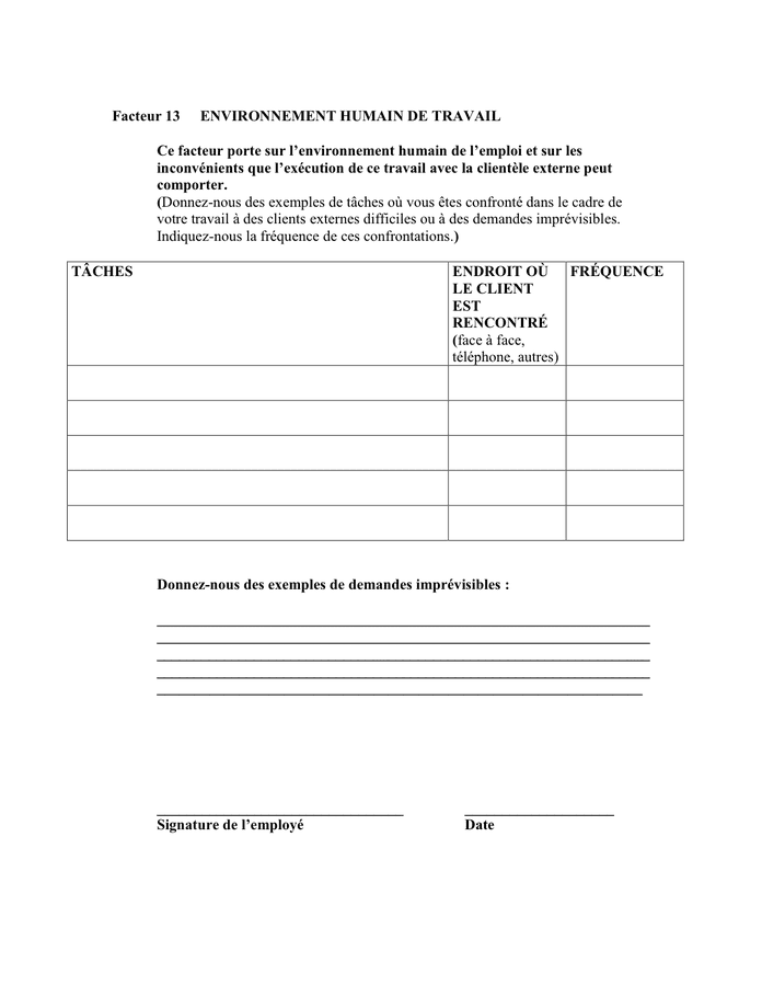 Questionnaire d’analyse d’emploi (Canada) - DOC, PDF - page 10 sur 10 Questionnaire d’analyse d’emploi (Canada) - DOC, PDF - page 10 sur 10