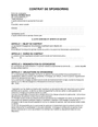 Exemple de contrat de sponsoring - DOC, PDF - page 1 sur 2