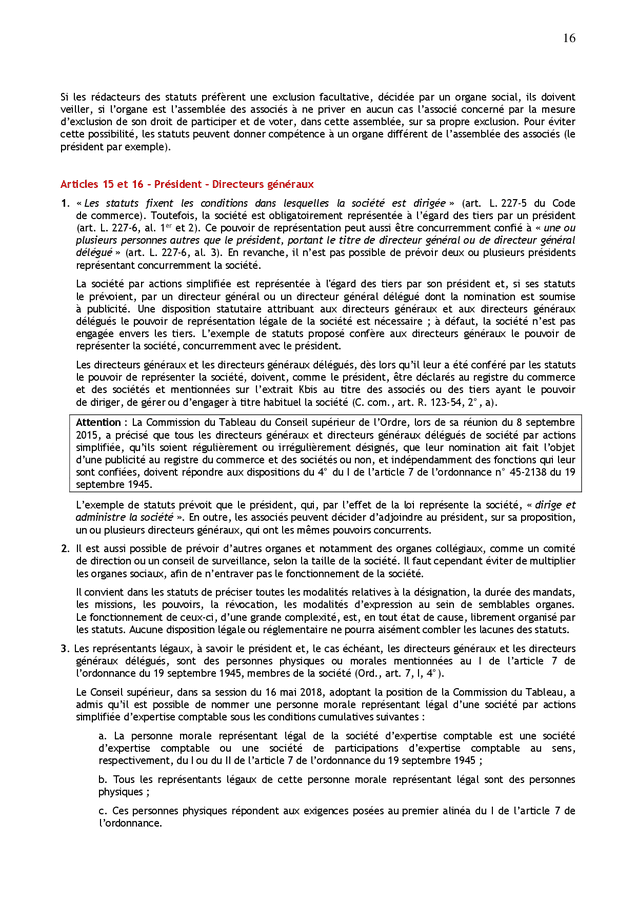 SAS expertise comptable - exemple de statuts - DOC, PDF - page 16 sur 17