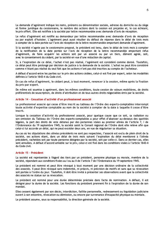 SAS expertise comptable - exemple de statuts - DOC, PDF - page 6 sur 17