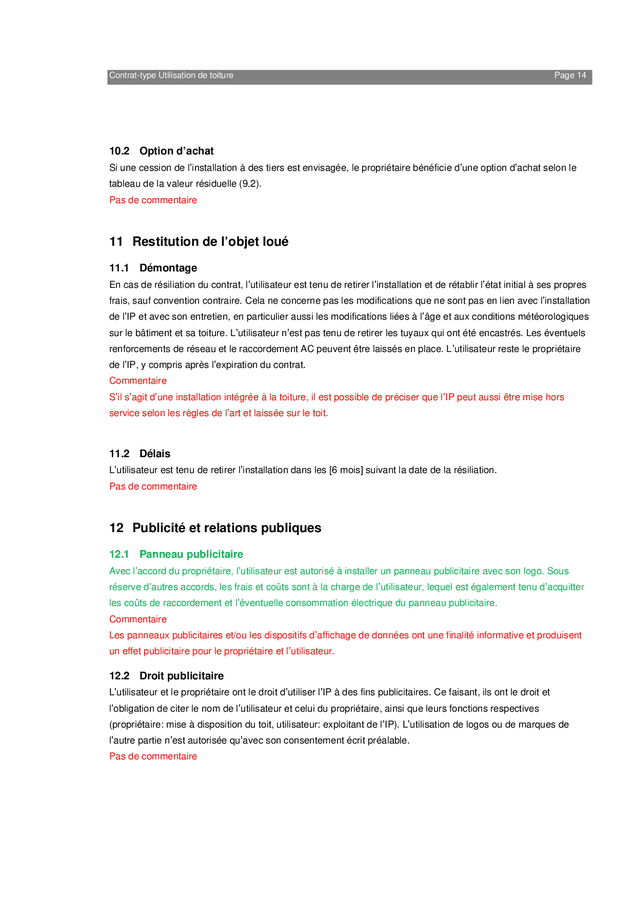 Modele contrat - une toiture pour l'exploitation d'une installation ... Modele contrat - une toiture pour l'exploitation d'une installation ...