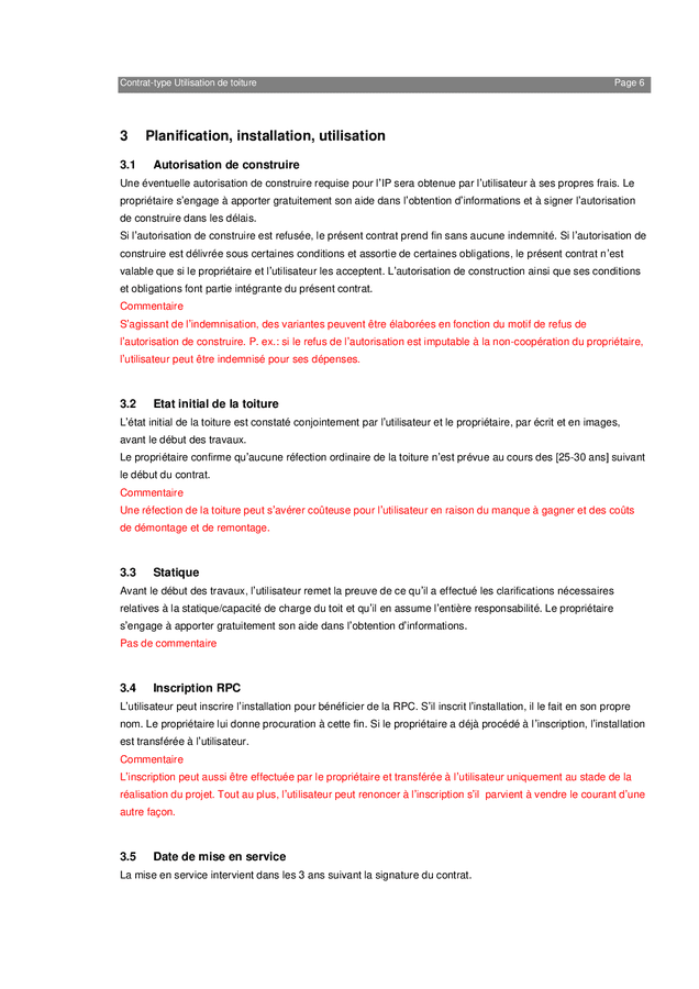 Modele contrat - une toiture pour l'exploitation d'une installation ... Modele contrat - une toiture pour l'exploitation d'une installation ...