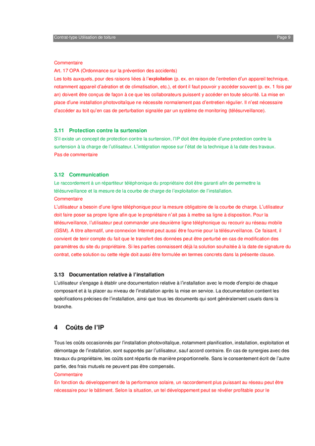 Modele contrat - une toiture pour l'exploitation d'une installation ... Modele contrat - une toiture pour l'exploitation d'une installation ...