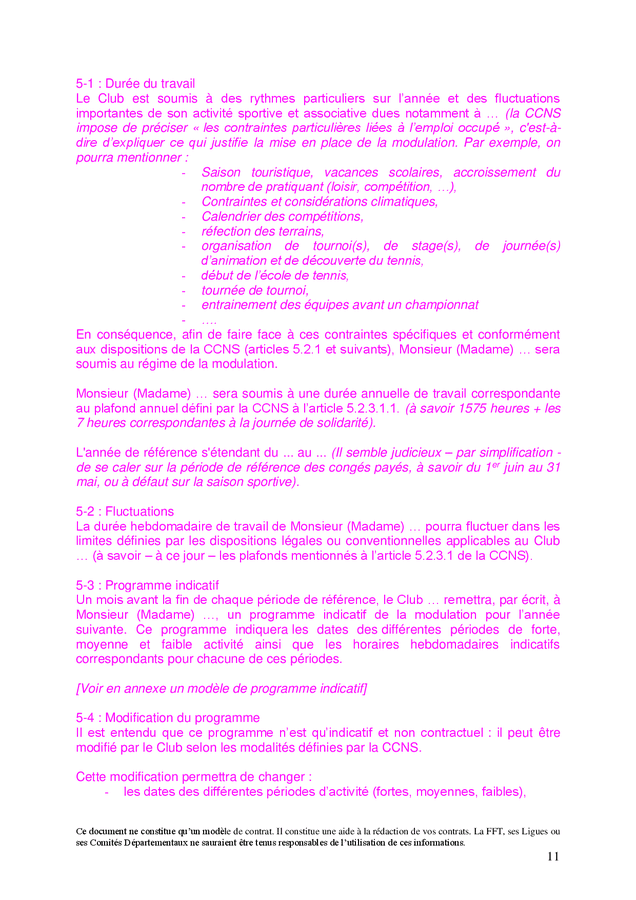 Modele de CDD pour remplacement d'un salarie absent - DOC, PDF - page 11 sur 18