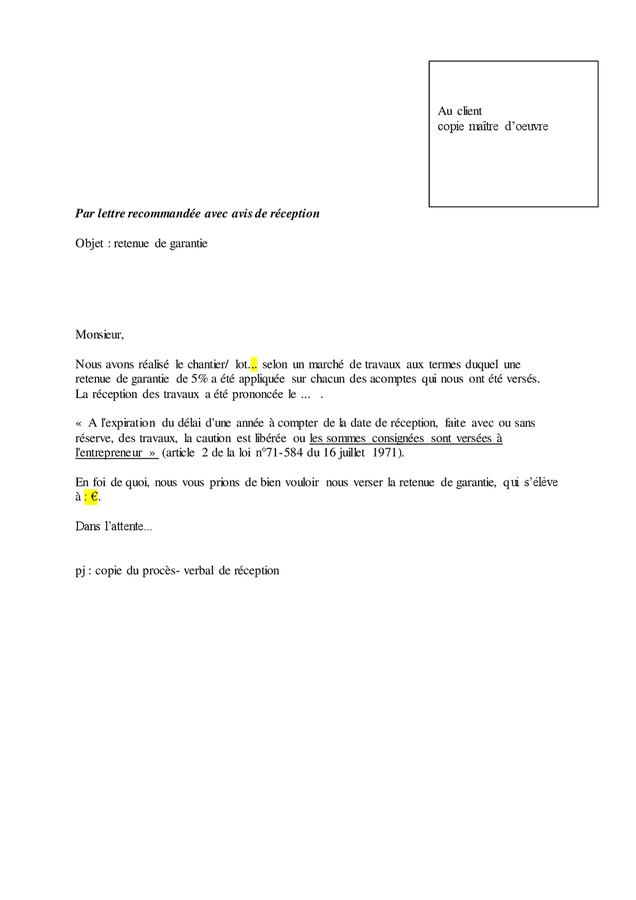 Demande de restitution du dépôt de garantie - téléchargement gratuit ...