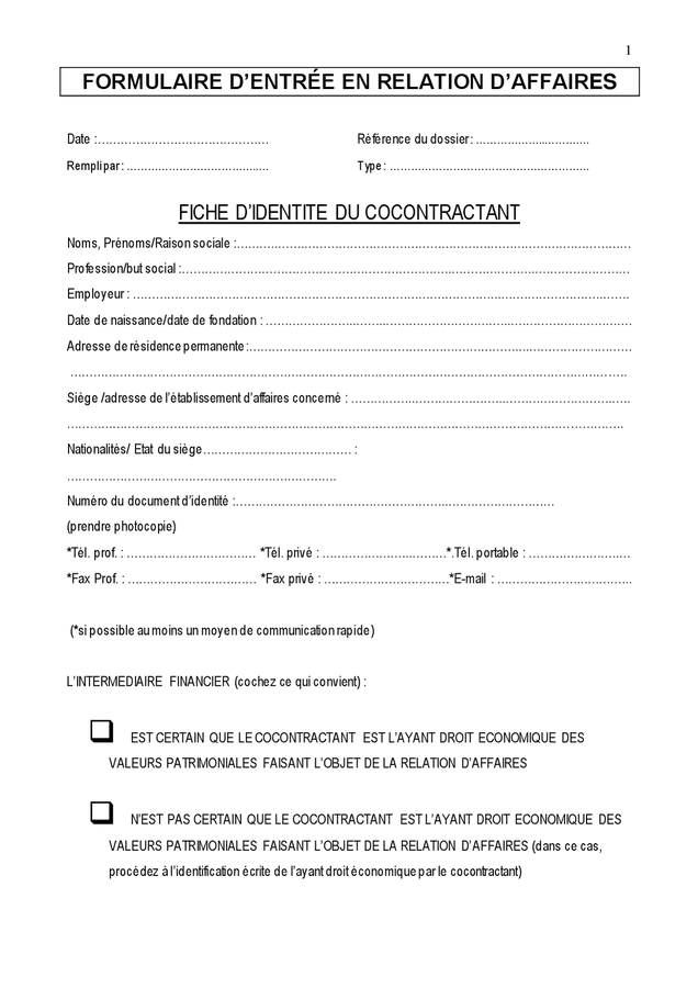 Modelé de formulaire - téléchargement gratuit documents PDF, Word et Excel