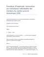 Lettre de convocation à une réunion exceptionnelle ou consultation ...