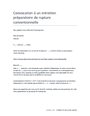 Convocation à un entretien préparatoire de rupture conventionnelle ...