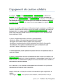 Modelé d'acte de caution solidaire - téléchargement gratuit documents ...