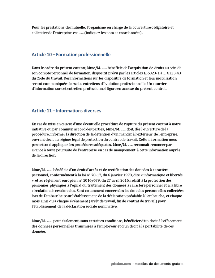 CDD pour remplacement d’un salarié absent sans terme précis - DOC, PDF - page 4 sur 5