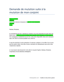 Modelé de demande de mutation - téléchargement gratuit documents PDF ...