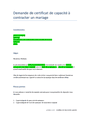 Demande au consulat de France un certificat de capacité à contracter un mariage à l'étranger ...