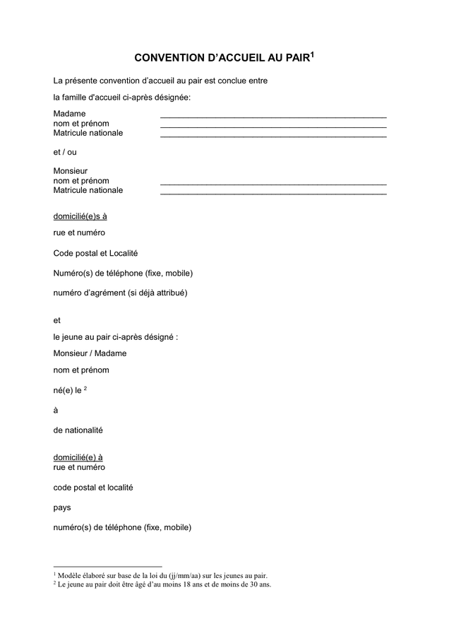 Modèle de contrat - téléchargement gratuit documents PDF, Word et Excel