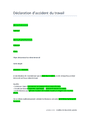 Déclaration d'un accident du travail - DOC, PDF - page 1 sur 2