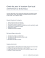 Check-list pour la location d'un local commercial ou de bureaux - DOC ...