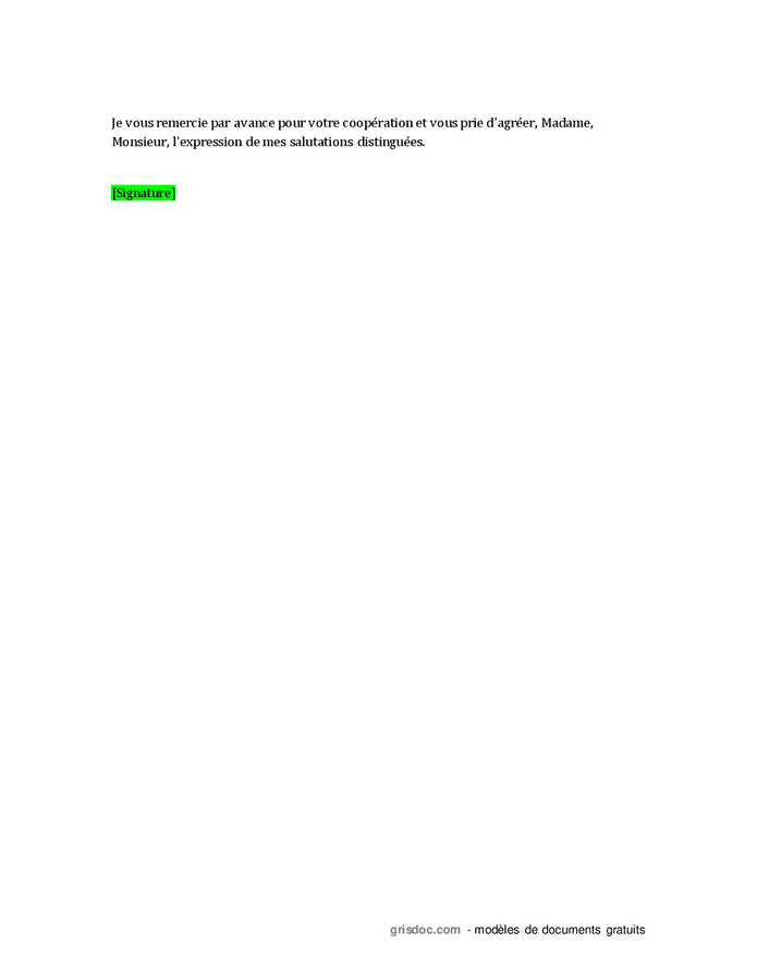 Demande de mainlevée de l'hypothèque - DOC, PDF - page 2 sur 2