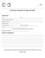 Formulaire d’inscription au stage - DOC, PDF - page 1 sur 1