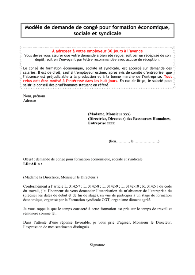 Demande De Cong T l chargement Gratuit Documents PDF Word Et Excel